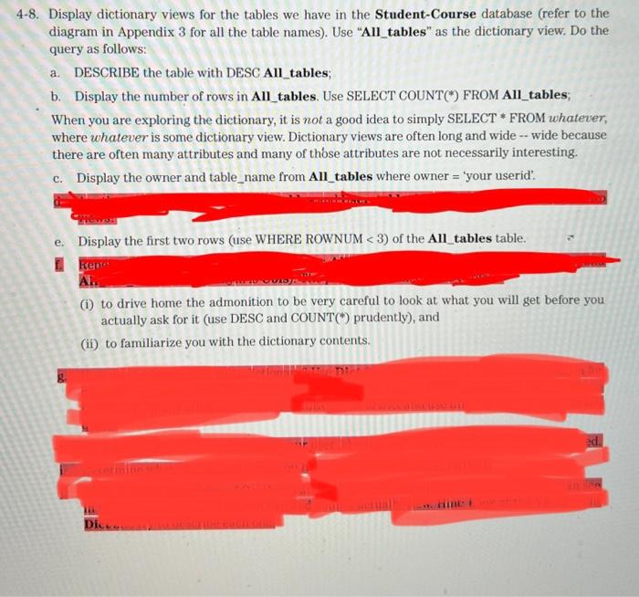 Solved Oracle chapter 4 sqlplusShow what to type to create | Chegg.com