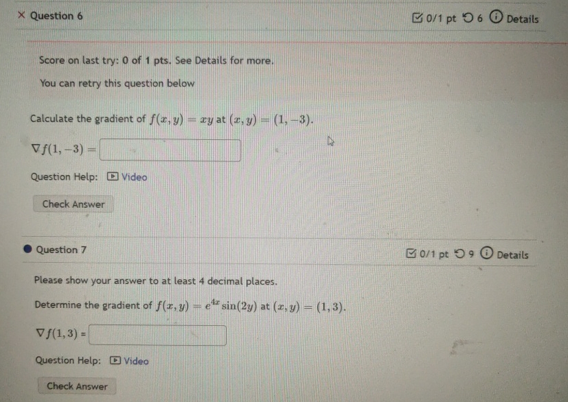Solved help me please× ﻿Question 601 ﻿pt ⊘6DetailsScore on | Chegg.com