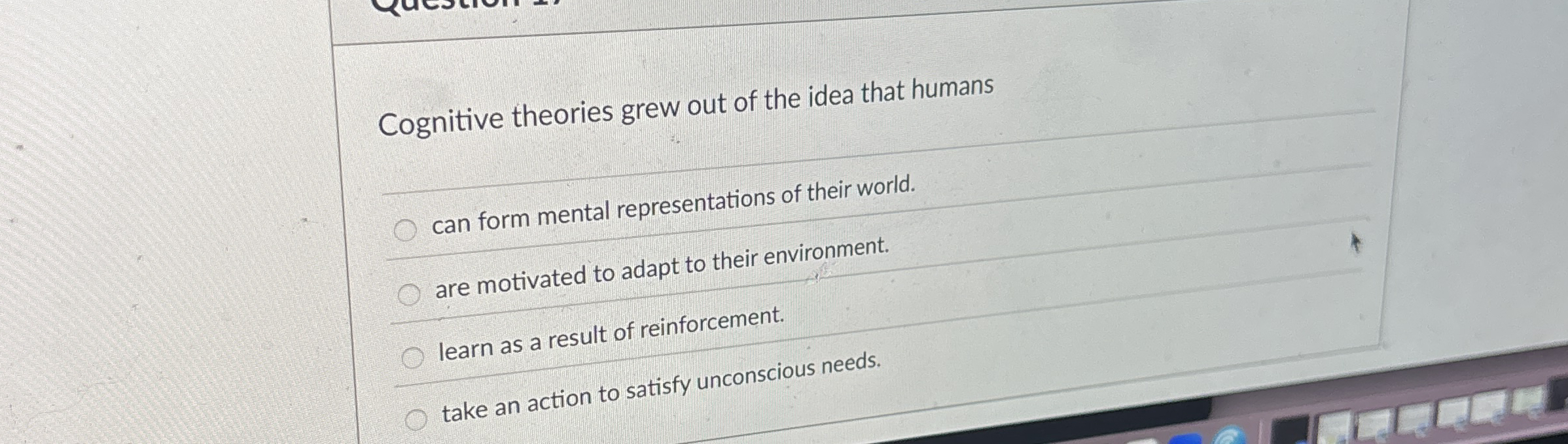 Solved Cognitive theories grew out of the idea that | Chegg.com