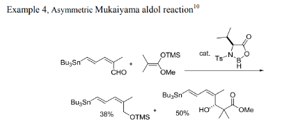 Solved Example 4, ﻿Asymmetric Mukaiyama aldol reaction | Chegg.com