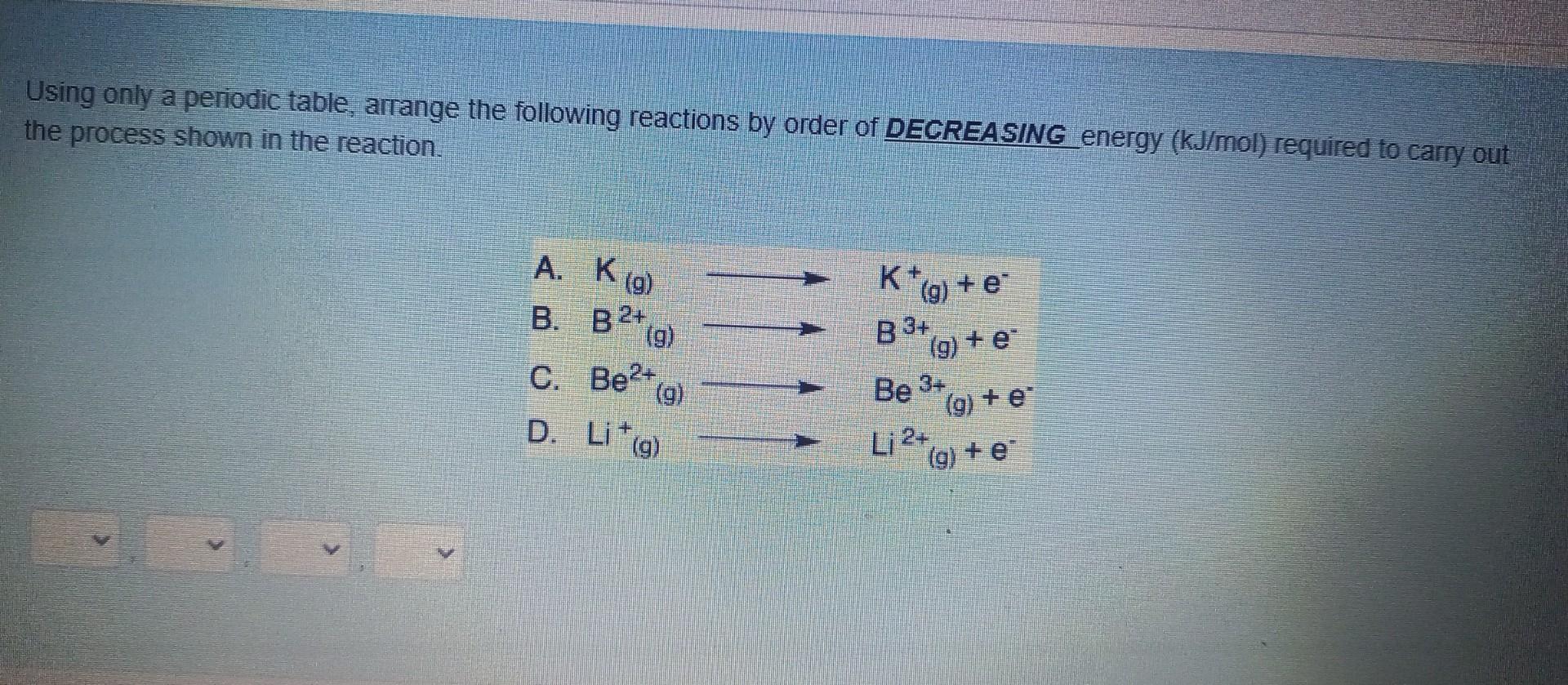 Solved Arrange the following bonds in order of increasing | Chegg.com