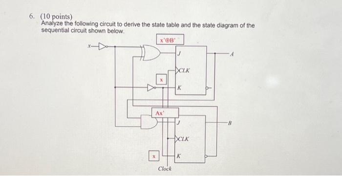 Solved 6. (10 points ) Analyze the following circuit to | Chegg.com Solved 6. (10 points ) Analyze the following circuit to | Chegg.com