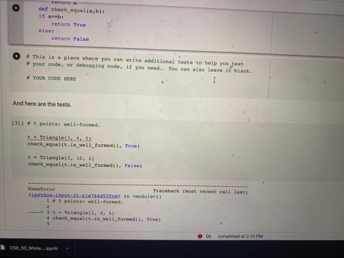 Solved Problem 4: TrianglesIn this problem, you have to | Chegg.com