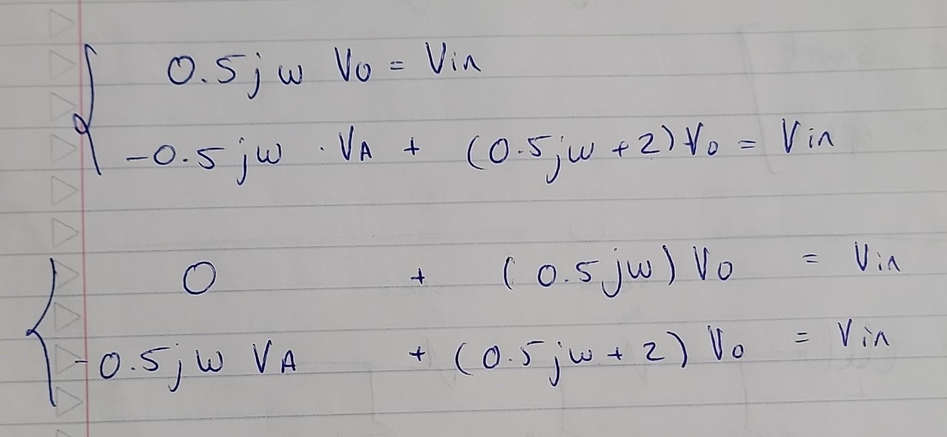 Solved I need help finishing this system of equations with | Chegg.com