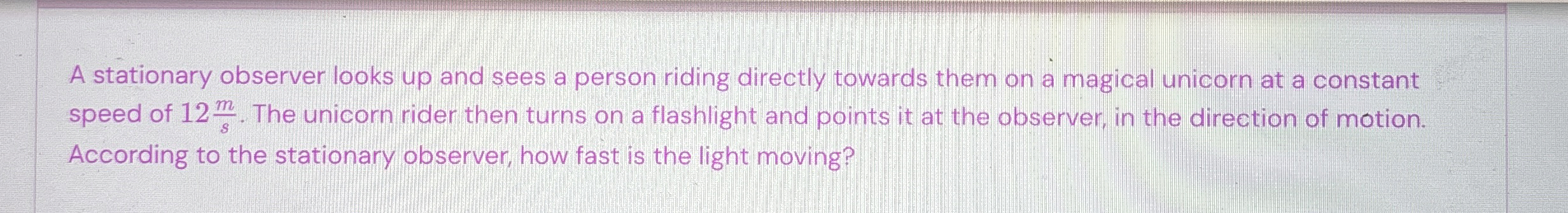 Solved A stationary observer looks up and sees a person | Chegg.com
