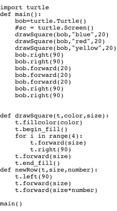 Solved what is the turtle module code for the below output | Chegg.com
