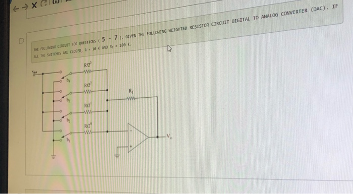 Solved Question 7 CALCULATE V, IF VREF = 0.1V AND ALL | Chegg.com