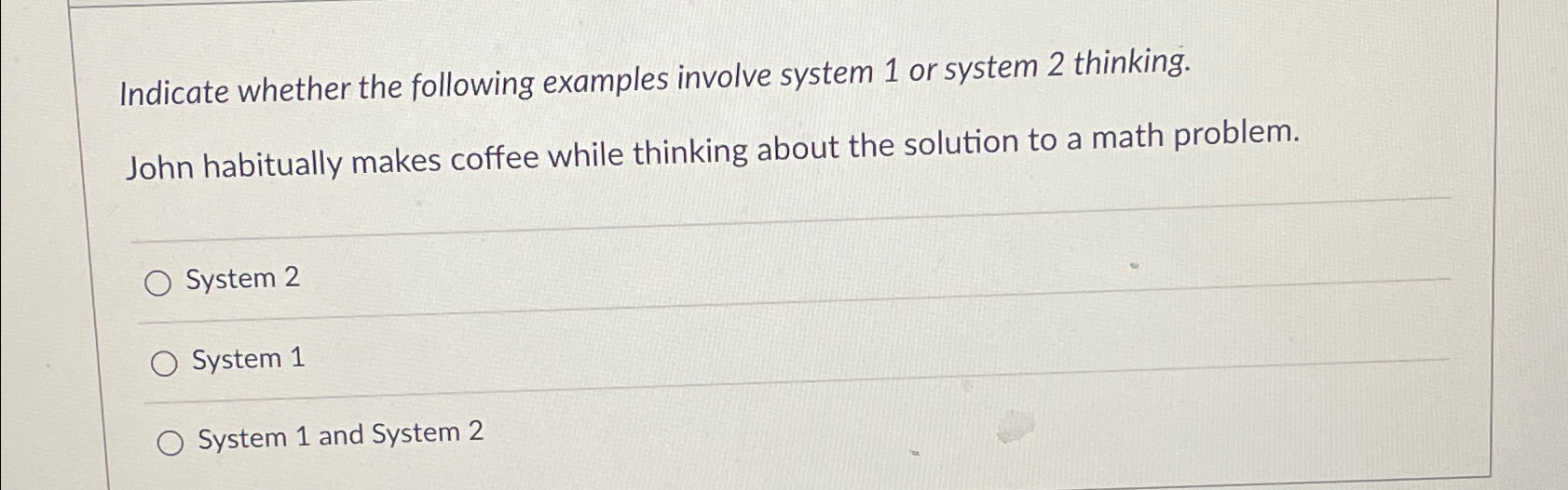 Solved Indicate whether the following examples involve | Chegg.com