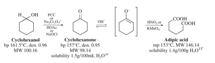 Solved Could the oxidation of cyclohexanone be carries out | Chegg.com