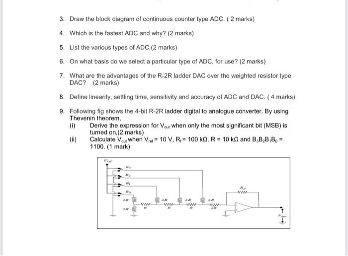 Solved 3. Draw the block diagram of continuous counter type | Chegg.com
