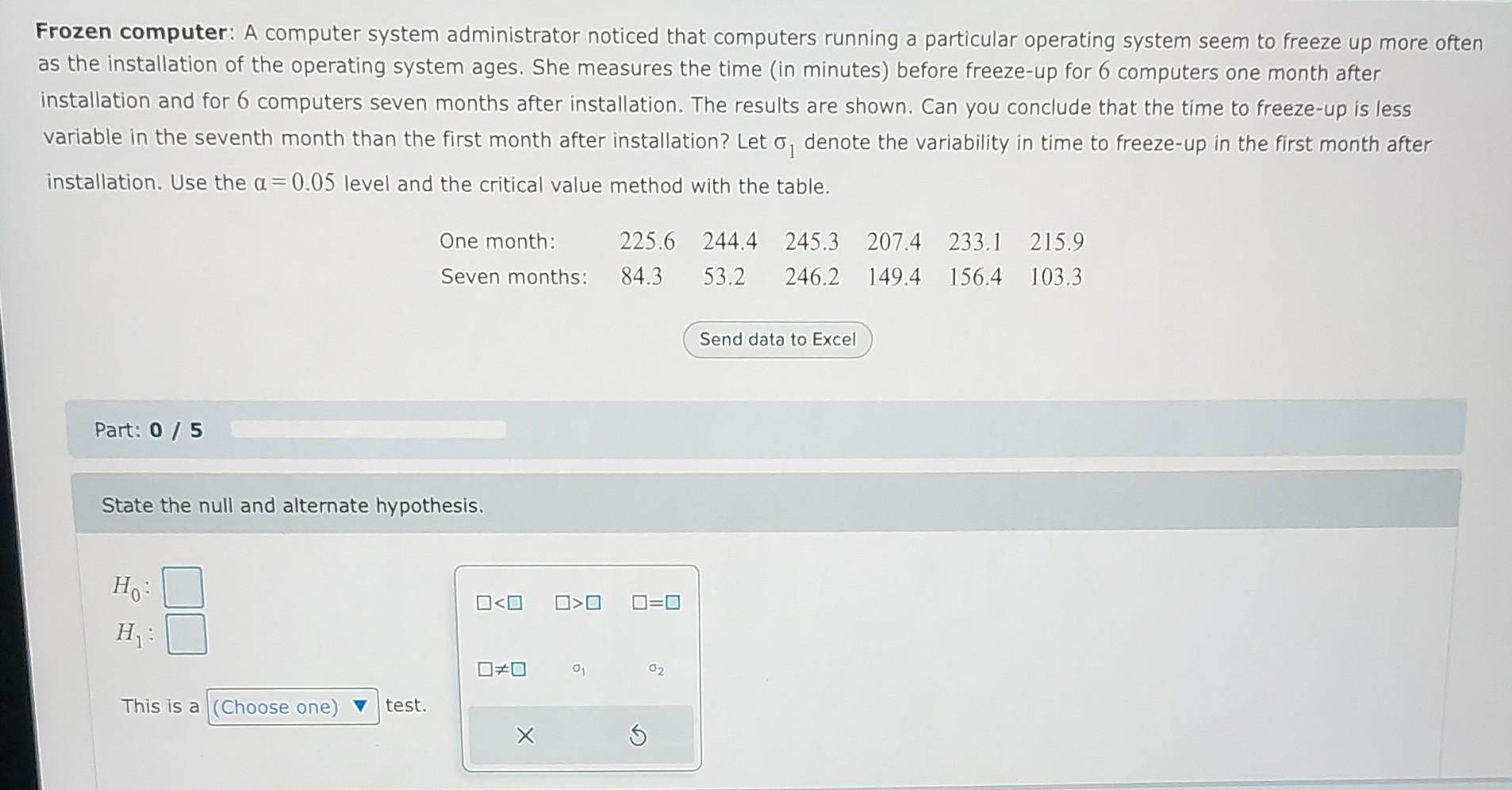 Solved Frozen computer: A computer system administrator | Chegg.com
