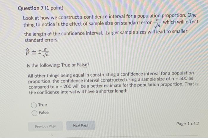 Solved Question 7 (1 point) Look at how we construct a | Chegg.com