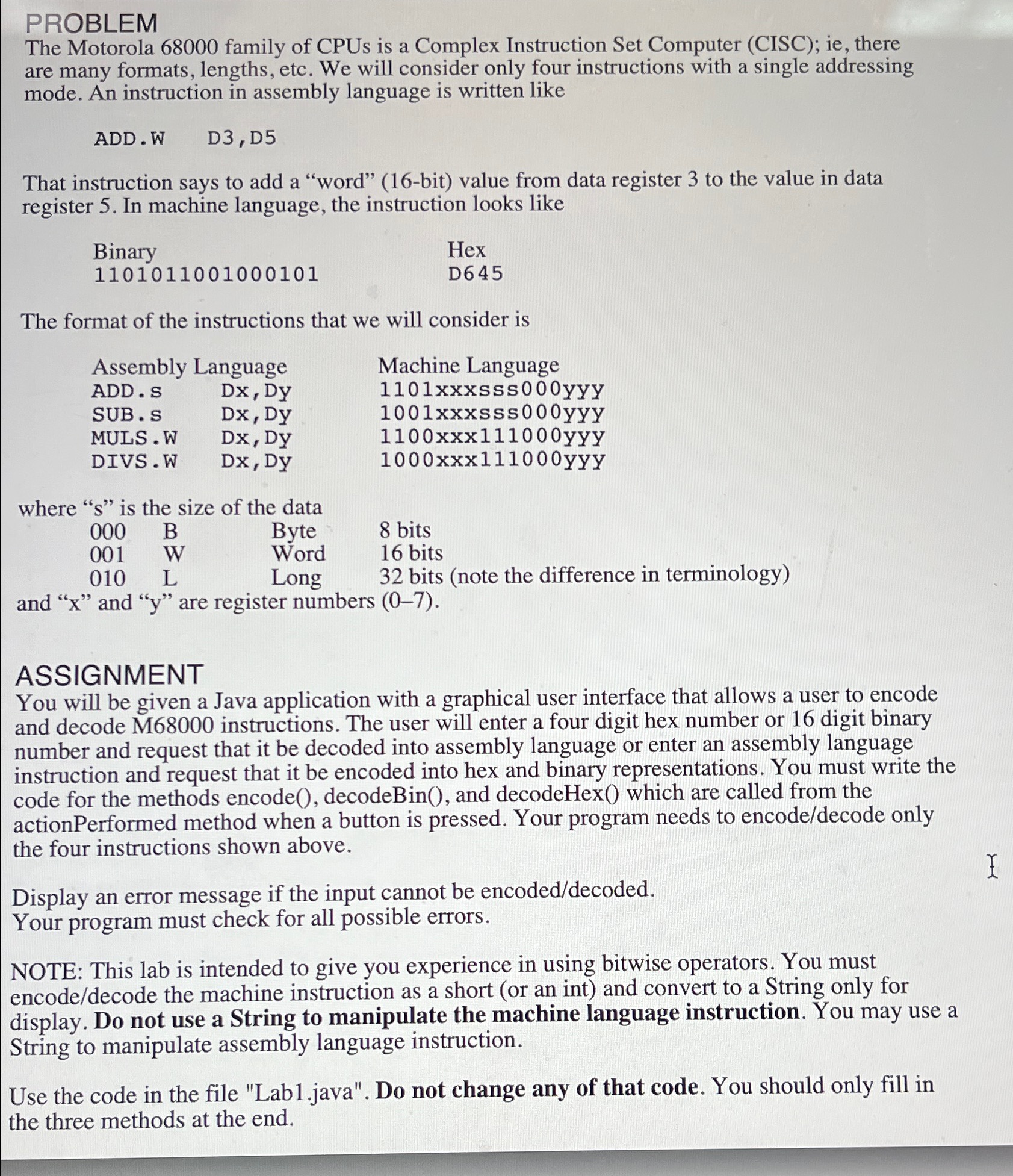 Solved Help with Java, need to complete missing | Chegg.com