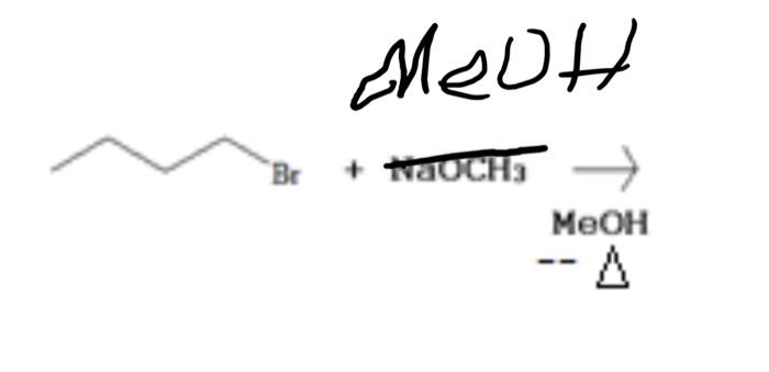 Solved ∼Br MeOH − → | Chegg.com