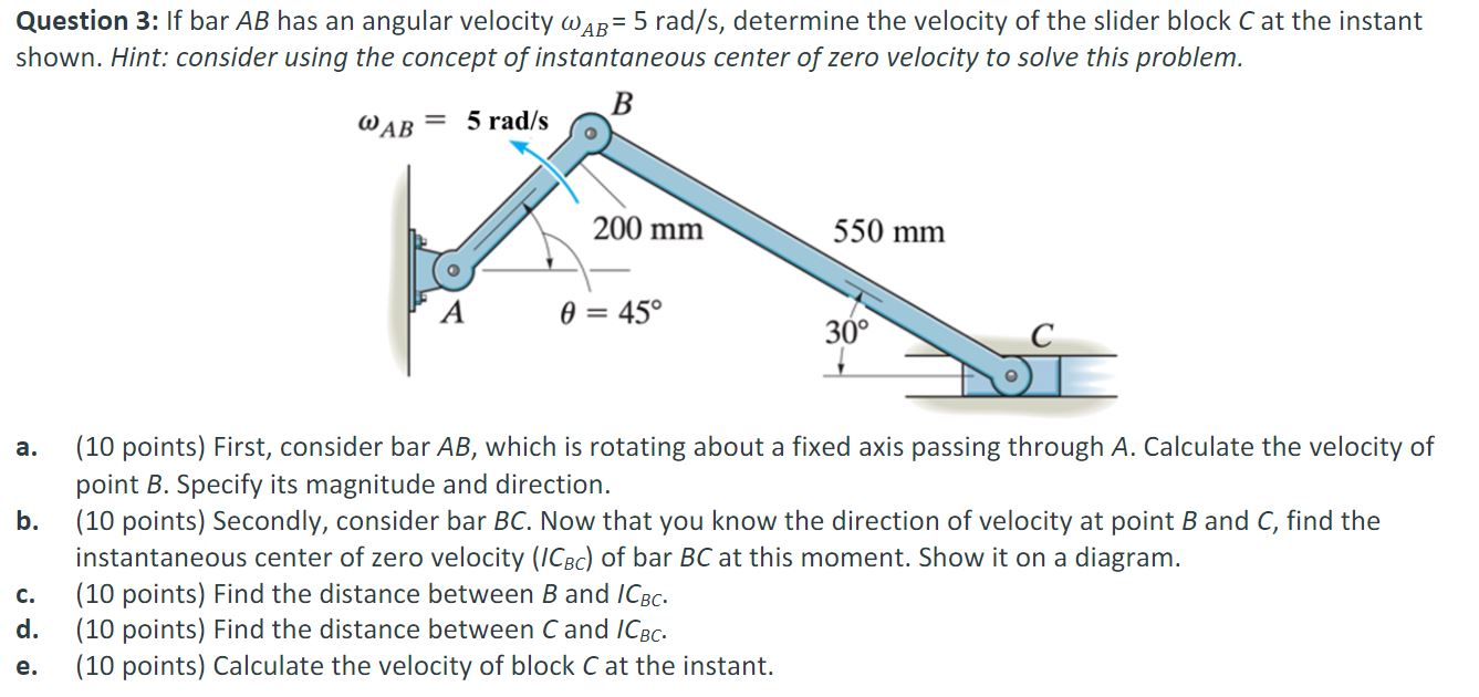 Solved a. (10 ﻿points) ﻿First, consider bar AB, ﻿which is | Chegg.com