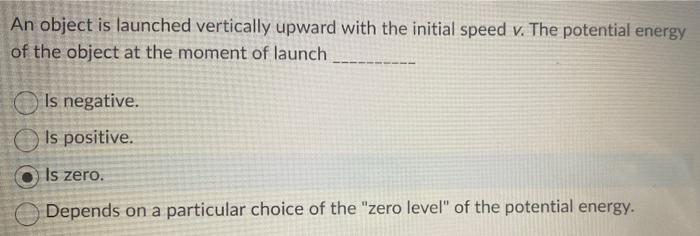 Solved An object is launched vertically upward with the | Chegg.com