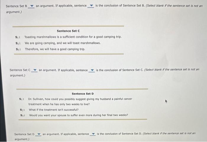 Sentence Set A S1 : All crabs are crustaceans. S2: | Chegg.com