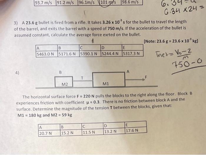 Solved If F=5.0 N, what is the magnitude of the force | Chegg.com