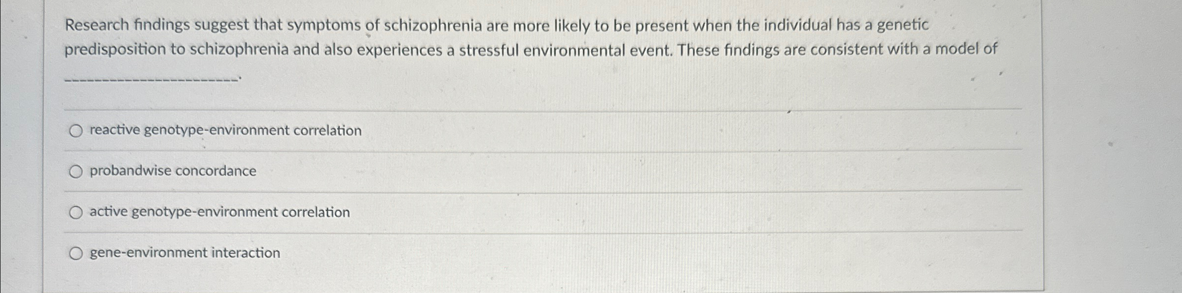 Solved Research findings suggest that symptoms of | Chegg.com