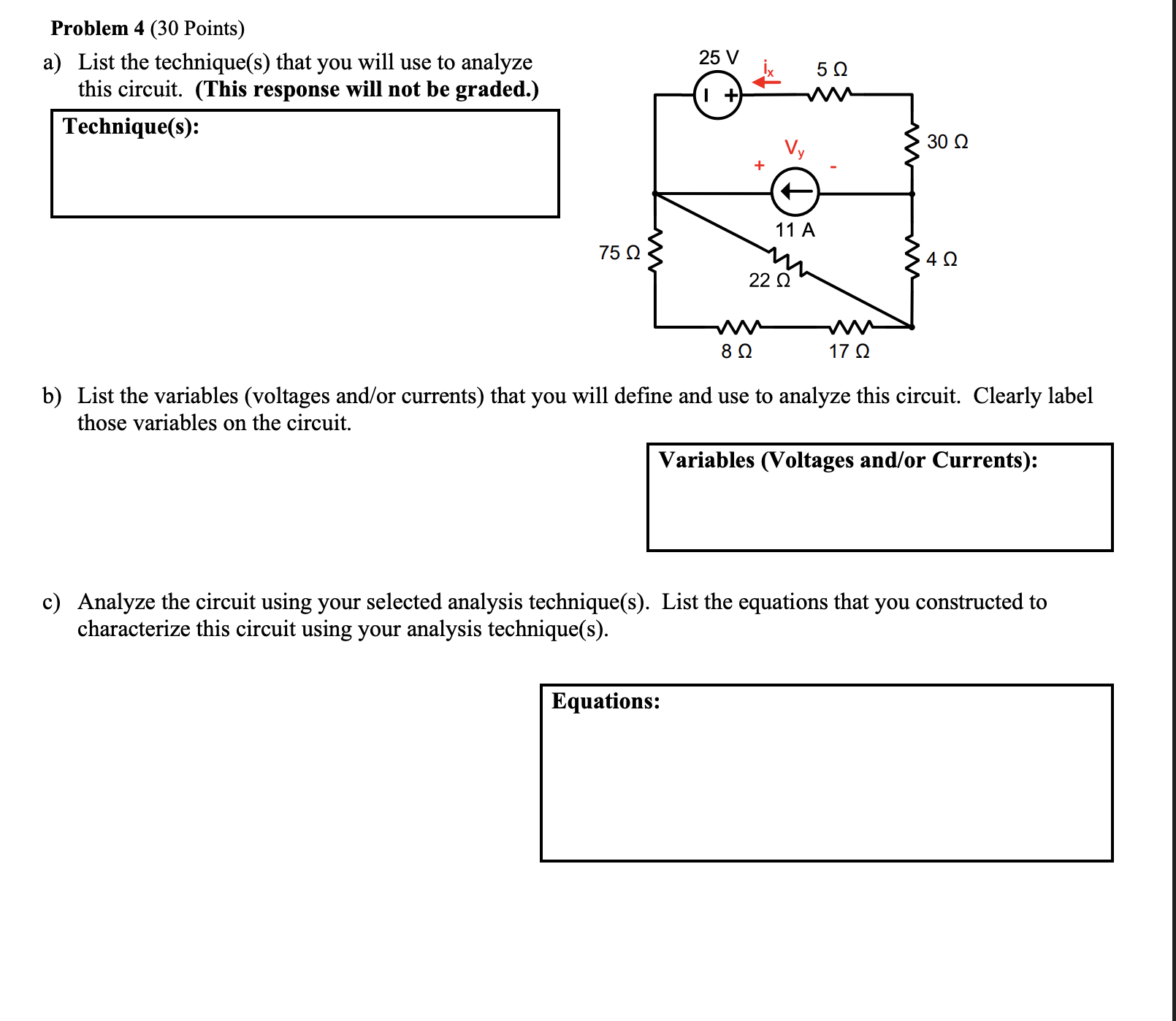 Solved Problem 4 (30 ﻿Points) aix ﻿and the voltage | Chegg.com