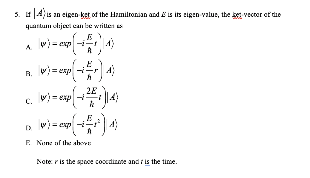 Solved quantum object can be written | Chegg.com