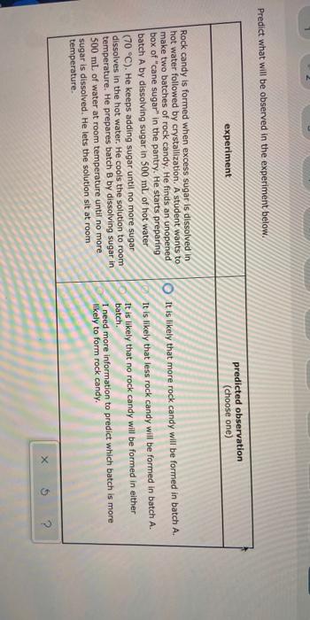 Solved Predict what will be observed in the experiment | Chegg.com Solved Predict what will be observed in the experiment | Chegg.com