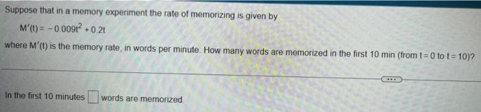 Solved Suppose that in a memory experiment the rate of | Chegg.com