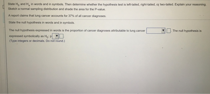 Solved State Ho and H, in words and in symbols. Then | Chegg.com