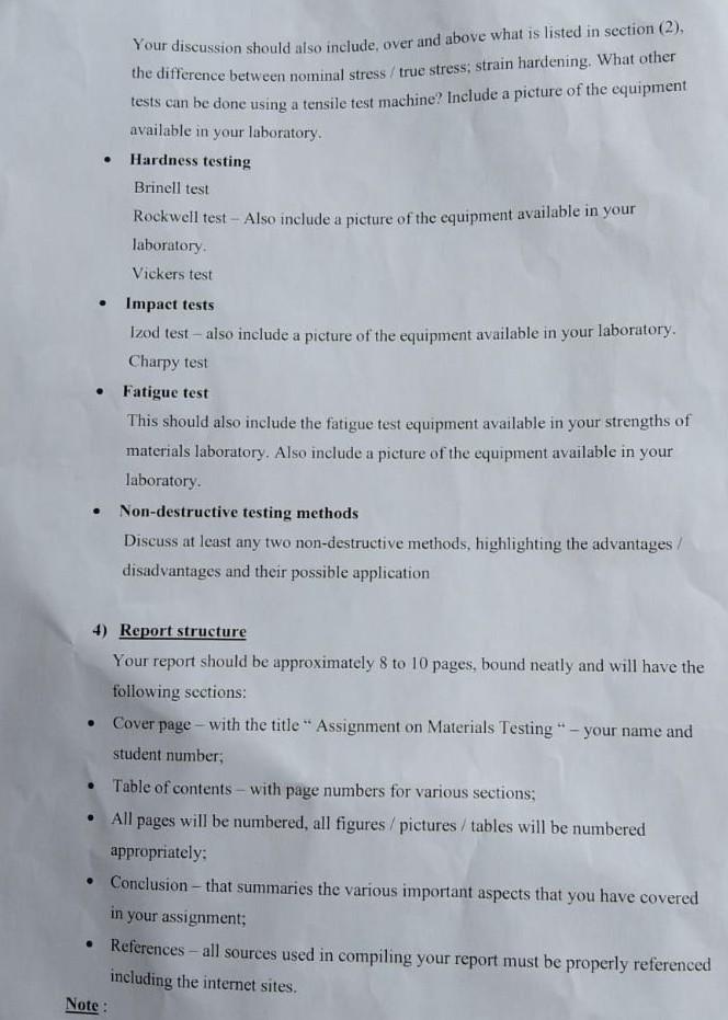 Strength of Materials III (SOT36B2) ASSIGNMENI ON | Chegg.com