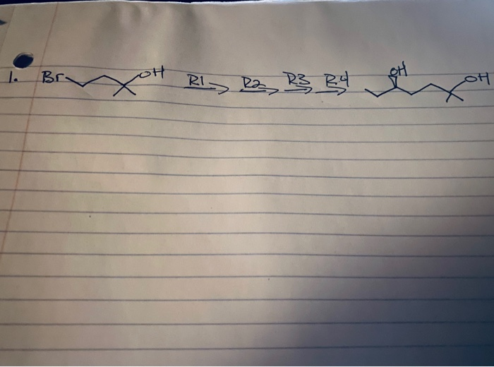 Solved show a four step synthesis of the following reaction. | Chegg.com