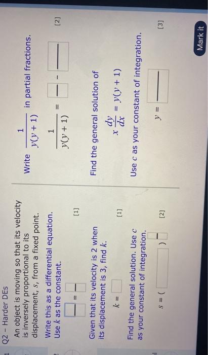 Solved Q1 - Separating the variables Find the general | Chegg.com