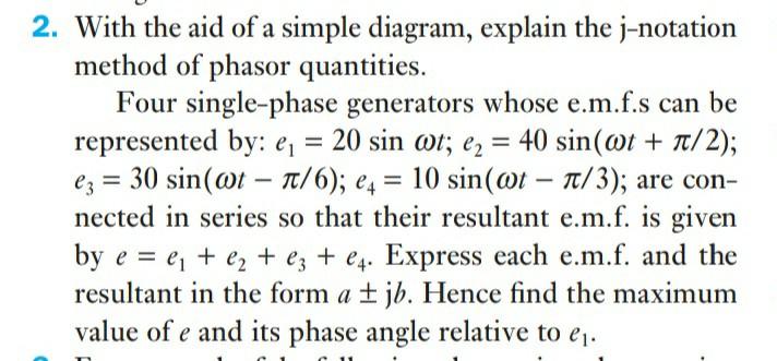 Solved 2. With the aid of a simple diagram, explain the | Chegg.com