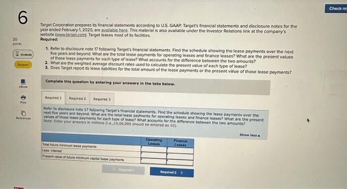 Target Corpocation prepares its financial statements | Chegg.com