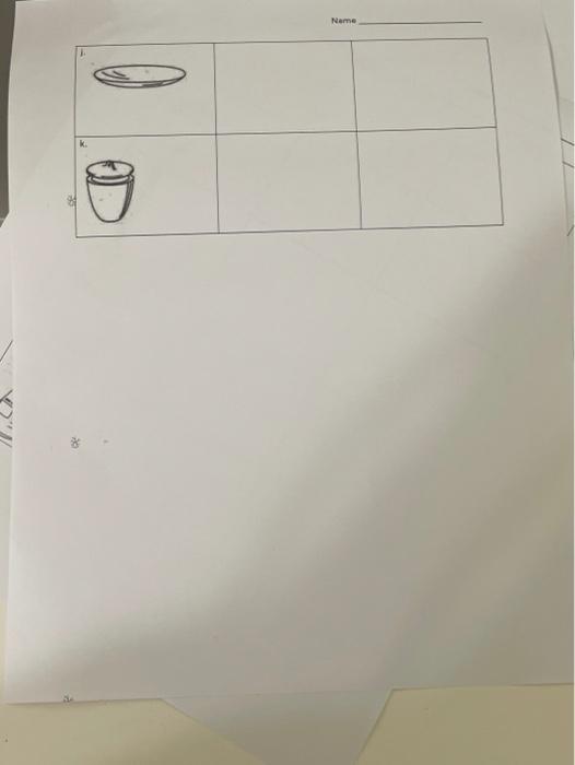 Solved Name Glassware Worksheet Complete the following | Chegg.com