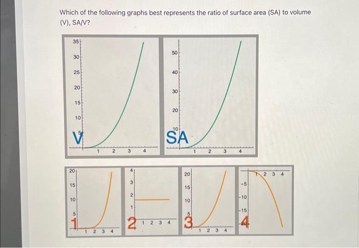 Solved Which of the following graphs best represents the | Chegg.com