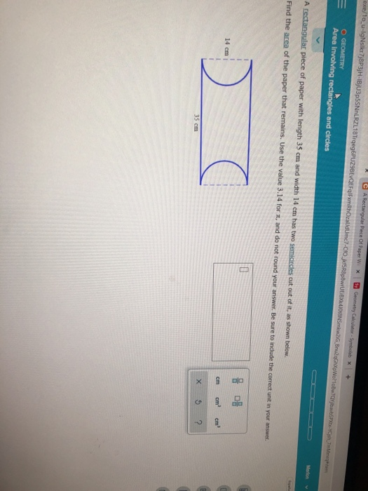 Solved C A Rectangular Piece Of Paper W * S Geometry | Chegg.com