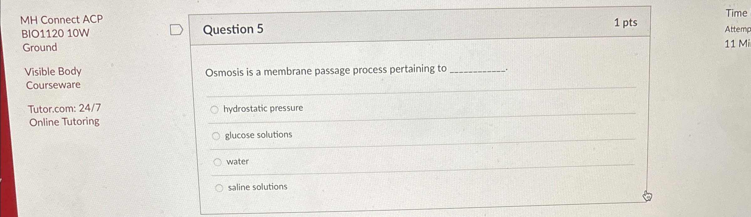 Solved MH Connect ACPBIO1120 10WGroundVisible | Chegg.com