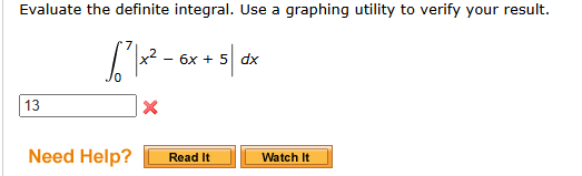Evaluate the definite integral. integral | Chegg.com