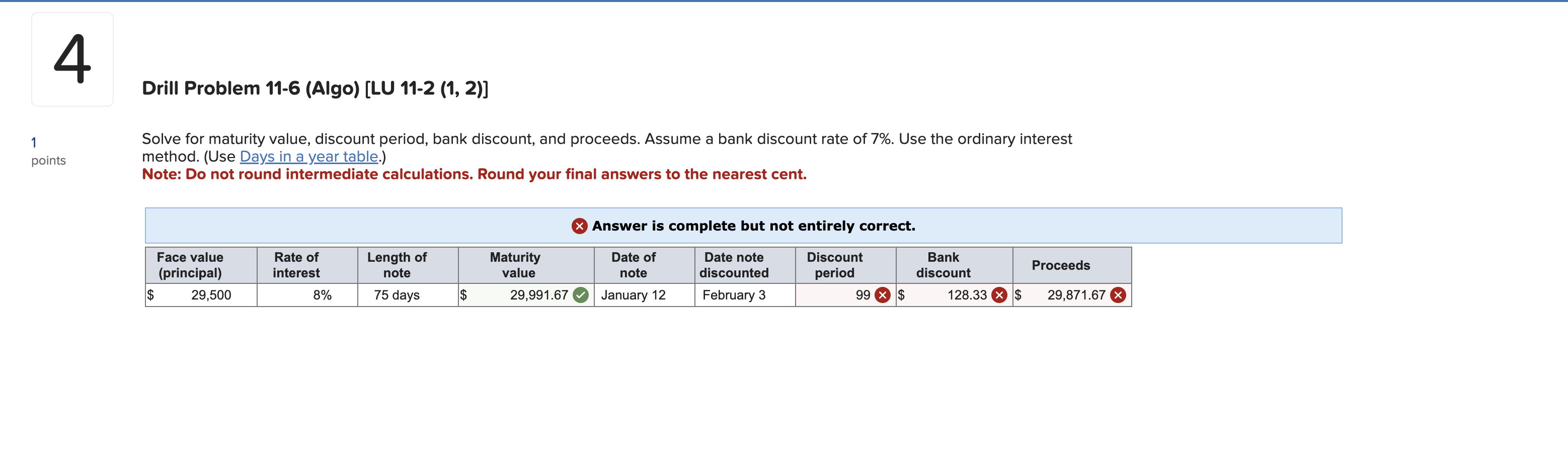Solved Drill Problem 11-6 (Algo) [LU 11-2 (1, 2)]Solve for | Chegg.com