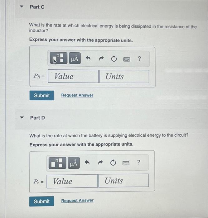 Solved When the current has reached its final steady-state | Chegg.com