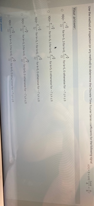 Solved Use the method of inspection (or any method) to | Chegg.com