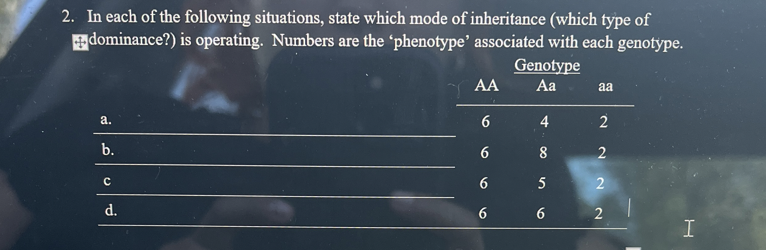 Solved In each of the following situations, state which mode | Chegg.com