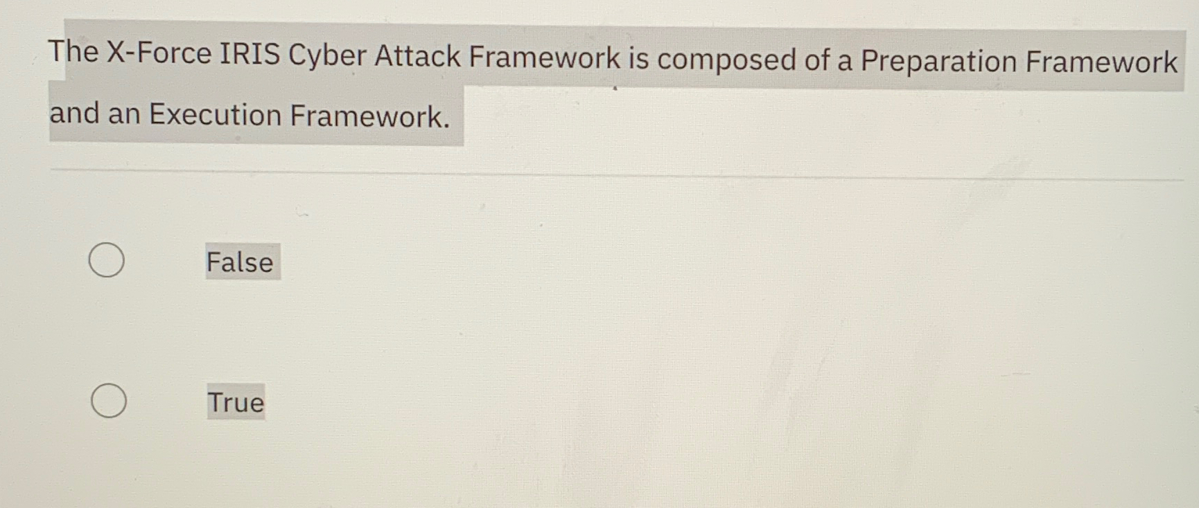 Solved The X-Force IRIS Cyber Attack Framework is composed | Chegg.com
