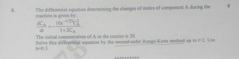 The differential equation determining the changes of | Chegg.com
