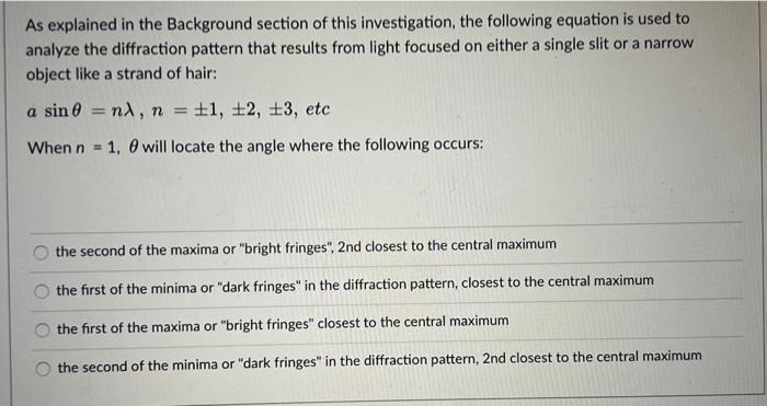 Solved As explained in the Background section of this | Chegg.com