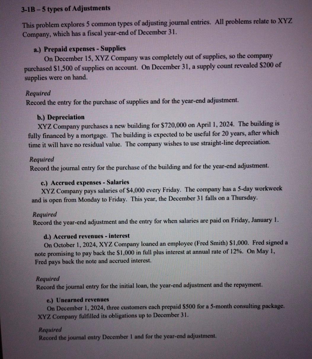 What are the three common types of adjustments? Leia aqui: What are the ...