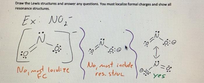 Solved Draw the Lewis structures and answer any questions. | Chegg.com
