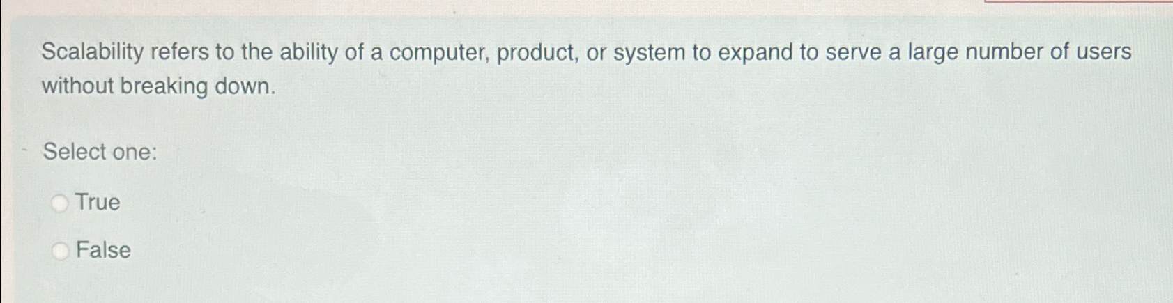 Solved Scalability refers to the ability of a computer, | Chegg.com