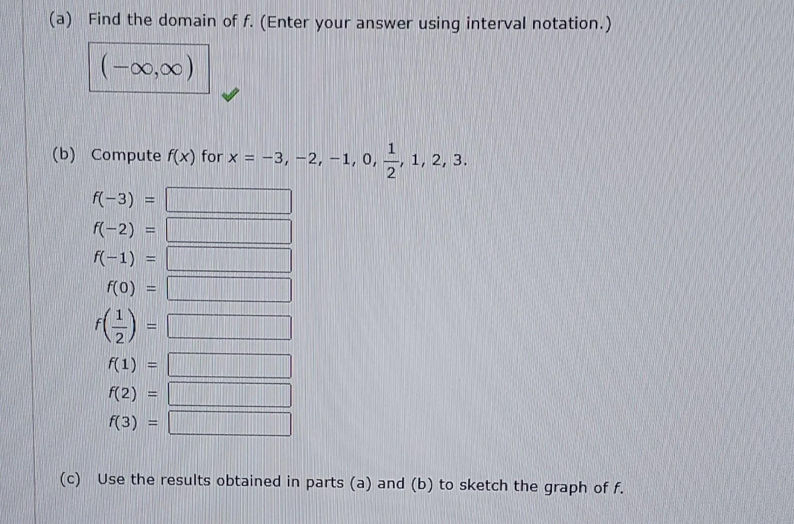 a) Find the domain of f. (Enter your answer using | Chegg.com