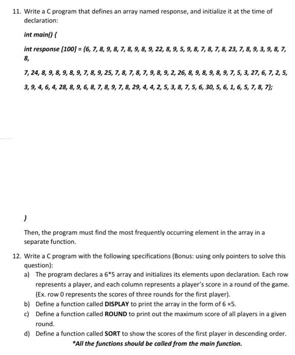 Solved 4. Write a program that reads ten integer values from | Chegg.com